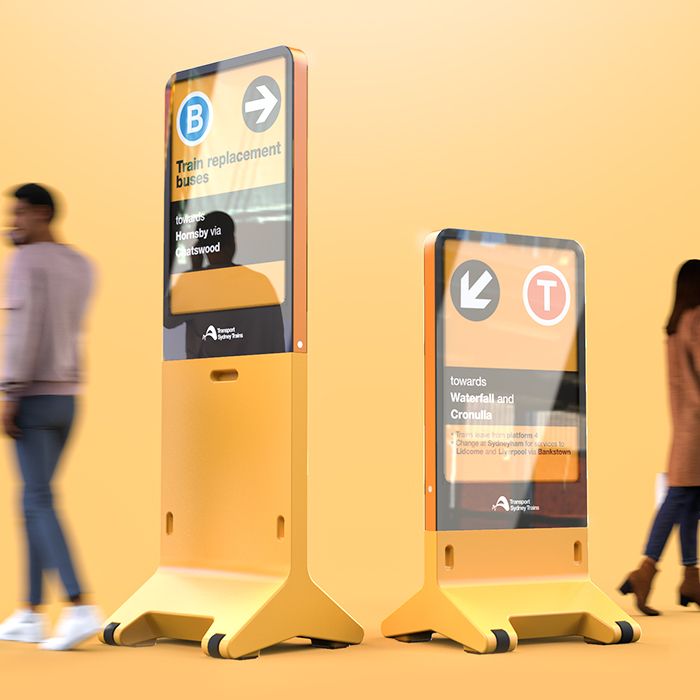 Mobile Wayfinding Stands by Sydney Trains | Industrial Design | 4DESIGN